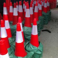China PE Plastic Road Cone For Highway Traffic Safety In Eye-Catching Orange for sale