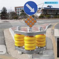 China ISO Certified Advanced Highway Road Traffic Safety PU Foam / EVA Rolling Guardrail Anti Corrosion Roller Crash Barrier for sale