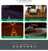 China Green LED Aluminium Road Stud Cat Eye Reflector 104*123*23mm for Night Visibility for sale