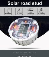 China Road Safety Solar Embedded Cat Eye Road Stud Made of High Reflection and Aluminium PC for sale