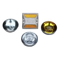 China Road Safety Essential High Reflective Glass Cat Eyes Road Studs with Reflective Tape for sale
