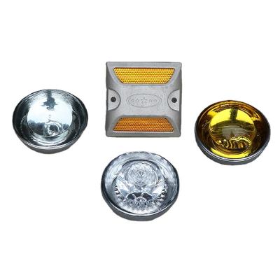 China Road Safety Essential High Reflective Glass Cat Eyes Road Studs with Reflective Tape for sale