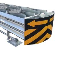 China Galvanized Powder Coated Highway Guardrail for Roadway Safety Crash Cushion for sale