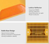 China Road Cone Sign Plastic Road Reflector High Intensity Reflective Tape Plastic Cat Eye for sale