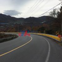 China Road Safety Barrier Eva / Pu Foam Roller Buckets Rolling Barrier for Roadway Safety for sale