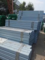 China Galvanized and Powder Coated Square Pipe Post for AASHTO M-180 Standard Road Guardrail for sale