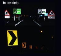 China 10cm-25cm Reflective Tape Road Sign Board For Traffic Safety Warning for sale