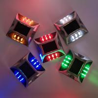 China Roadway Safety Aluminum Reflective Solar LED Square Road Flashing Road Stud Reflector for sale
