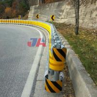 China Q235 Q345 EVA Anti Corrosion Galvanized Steel Highway Roller Guardrail for sale