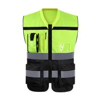China Special Features Road Construction Safety Vest with Waterproof and Reflective Strips for sale