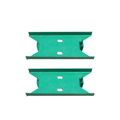 China Outdoor Security Galvanized Traffic Highway Guardrail with Obstruction Block Spacer for sale