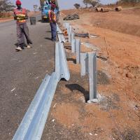 China Q235 Q345 Hot Dip Galvanized Highway Guardrail Post 150-75-5-1830 for Highway Protection for sale