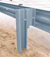 China ISO9001 2000 Certified Hot Dippe Galvanized Highway Guardrail C H Post 100*50*25*5 mm for sale