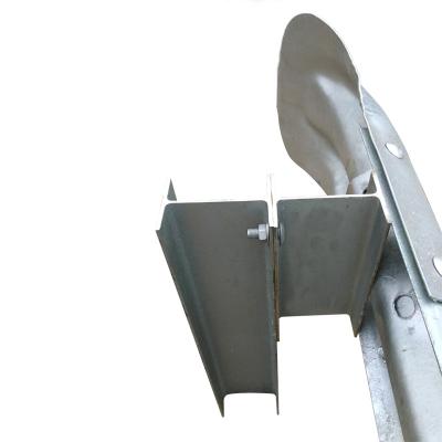 China Q235 Q345 150*100*4.3*5.5mm Hot Dip Galvanized Highway Guardrail H Post for sale