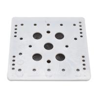 China High Visible Traffic Safety Plastic Square Reflectors Road Studs with LED Color Green for sale