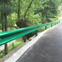 China Custom Color Corrugated W Beam Anti-collision Highway Guardrail Roadway Safety Standard for sale