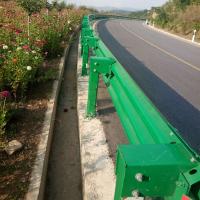 China Galvanized and Powder Coated Thrie Beam Guardrail System for Steel Plant Safety for sale