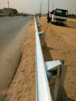 China Customized Hot-Dip Galvanized Corrugated Box Blocker And W Beam Highway Guardrail for sale