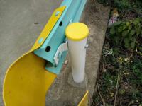 China Hot Dipped Steel Corrugated Beam Highway Guardrail Post for Q235 Q345 Customized Sale for sale