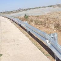 China Powder Coated W Beam Galvanized Stainless Steel Highway Guardrail for Roadway Safety for sale