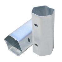 China W-beam Galvanized Highway Guardrail Round Block Spacer for Roadway Safety Improvement for sale