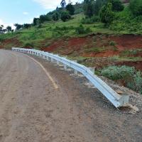 China Roadway Safety Hot Galvanized Steel Guardrail for Highway Traffic Barrier 2 Wave Beam for sale
