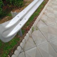 China Fishtail Terminal End Q235 Q345 Steel Guard Rail for Highway Guardrail Customized Size for sale