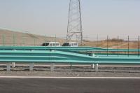 China CE Certified Zinc Coated Q235 Hot Dip Galvanized Highway Guardrail Steel Traffic Barrier for sale