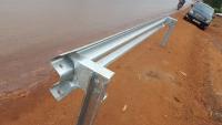 China 550-600g/m2 Zinc Coating Hot Galvanized W Beam Guardrail for Highway Traffic Barrier for sale