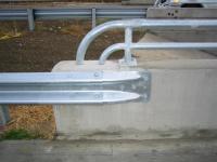 China Outdoor Security Galvanized W Beam End/Thrie Beam End Terminal End for Highway Guardrail for sale