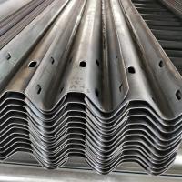 China 550-600g/m2 Zinc Coating Hot Galvanized cold Rolled Beam Guardrail for Highway Safety for sale