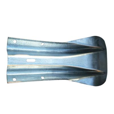 China Anti-corrosion Road Safety Barrier End Wings with Q235 Q345 Steel Fishtail Terminal for sale