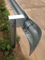 China Q235 Q345 Galvanized Steel Highway Guardrail Terminal Fishtail End for Roadway Safety for sale