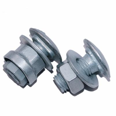 China Customized Stainless Steel Bolt and Nut on Traffic Barrier with Guardrail Accessories for sale
