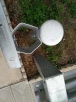 China Road Traffic Safety Galvanized Metal Round Newel Post for Highway Guardrail Post for sale