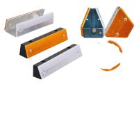 China Aluminium PC Material Traffic Safety Solar Road Stud Reflectors 100*100*20mm for Roads for sale