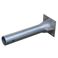 China Road Traffic Safety Steel Guardrail Flange Metal Fence Post for Straight Barrier for sale