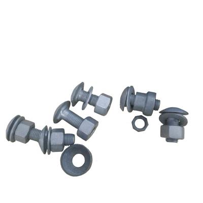 China Road Barrier Posts ISO Certified Metal Steel Highway Guardrail Accessories Bolt and Nut for sale