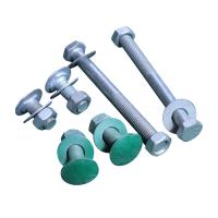 China Road Barrier Posts ISO Certified Metal Steel Highway Guardrail Accessories Bolt and Nut for sale