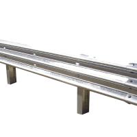 China Roadway Safety Guardrail with AASHTO M180 Standard and Hot Dipped Galvanized Coating for sale