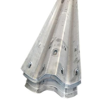 China Galvanized Powder Coated Traffic Safety Zinc Steel Guardrail for Traffic Protection for sale