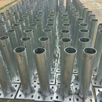 China Galvanized and Powder Coated Metal Highway Guardrail Round Post for Traffic Safety for sale