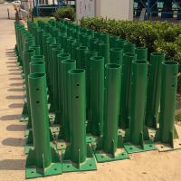 China Galvanized and Powder Coated Metal Highway Guardrail Round Post for Traffic Safety for sale