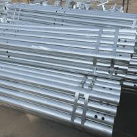 China Galvanized and Powder Coated Metal Highway Guardrail Round Post for Traffic Safety for sale