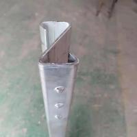 China Galvanized Traffic Road Steel Barrier Aashto M180 Standard Z Post with Powder Coating for sale