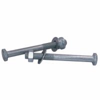 China Roadway Safety Hot Dip Galvanized Guardrail Accessories Bolt And Nut Customized Customized for sale