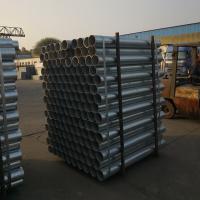 China Roadway Safety Steel Guardrail Round Post with Anti-corrosion Treatment for sale
