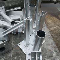 China Anti-corrosion Galvanized Metal Flange Post for Roadway Safety and Reliability for sale