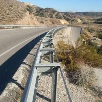 China Singapore Roadway Safety Galvanized Powder Coated Steel Highway Expressway Guardrails for sale