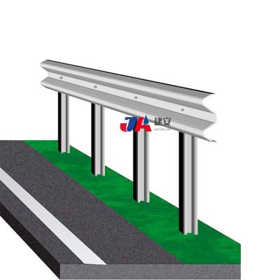 China Galvanized Anticollision Steel Corrugated Highway Guardrail Traffic Barrier for Protection for sale